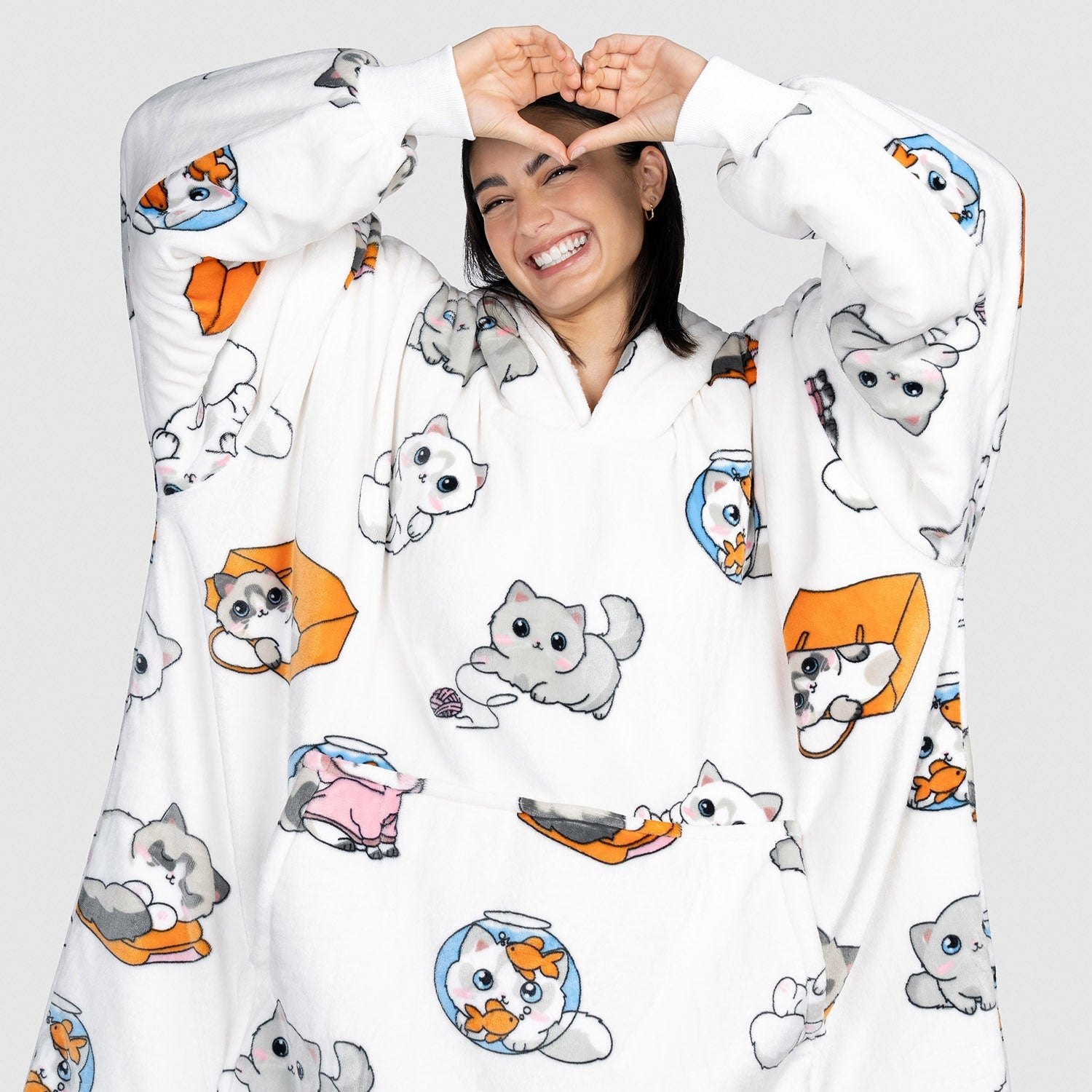 Grey Cat Oodie™ Original – The Oodie Canada