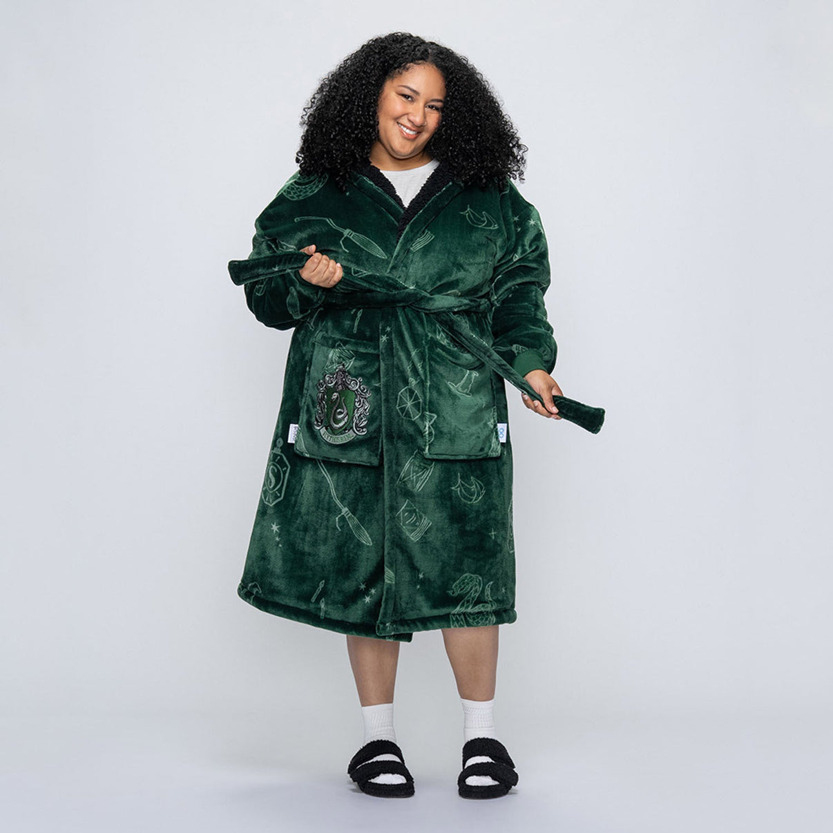 Harry Potter Slytherin Sherpa Robe Licensed – The Oodie Canada