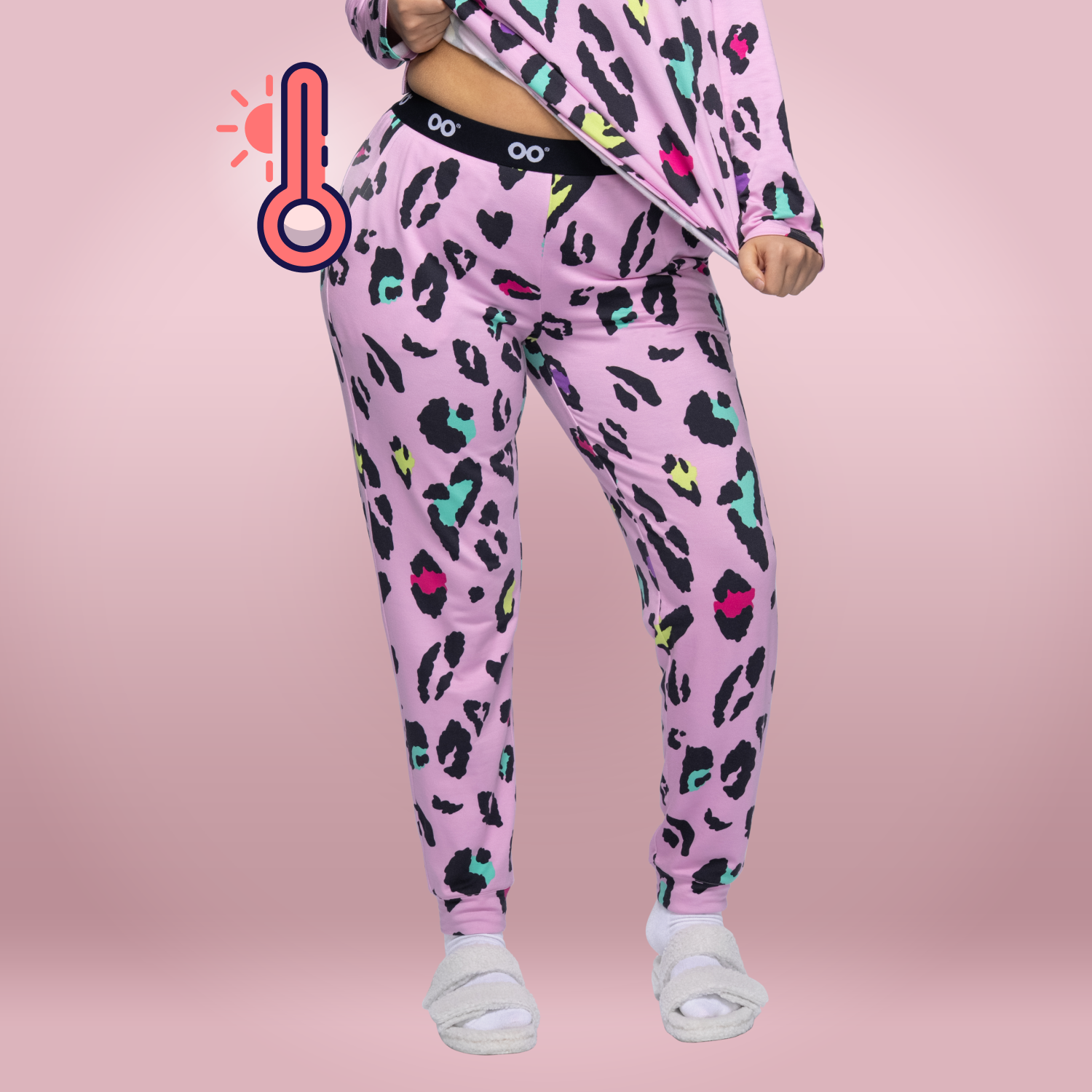 Pink Leopard Warming Cuff PJ Pant – The Oodie Canada