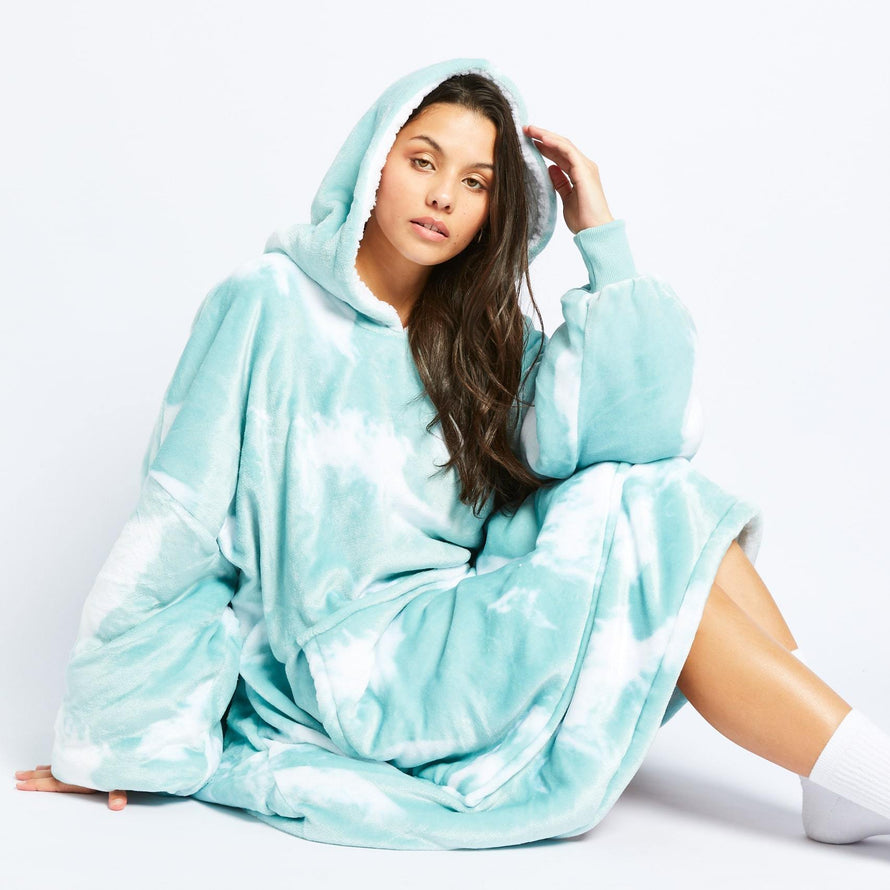 Green Tie-Dye Oodie – The Oodie Canada